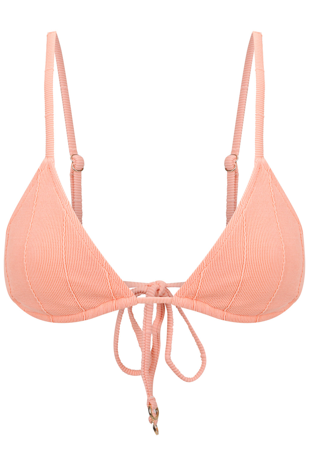Fira Top - Peach Crinkle – Floating Swim